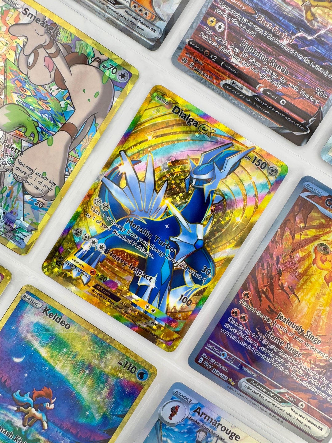 Unofficial Dialga Ex Gold TCG Pocket Plastic Picture Binder Page Insert ...