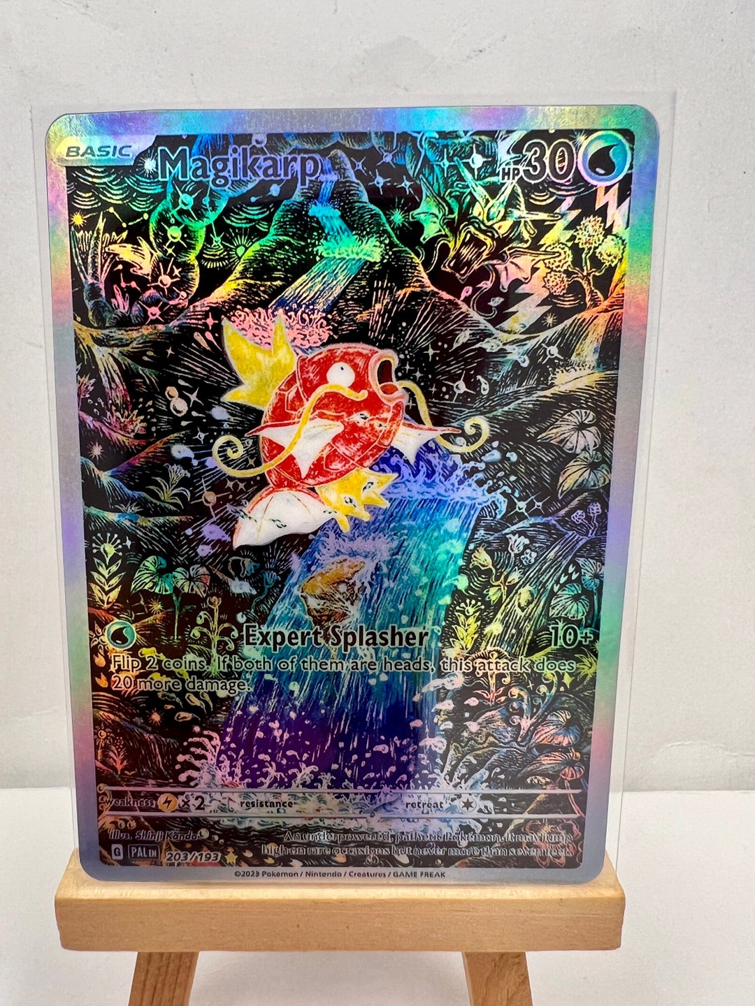 Unofficial Artist Made Magikarp 203/193 Paldea Evolved Sudomon - Etsy