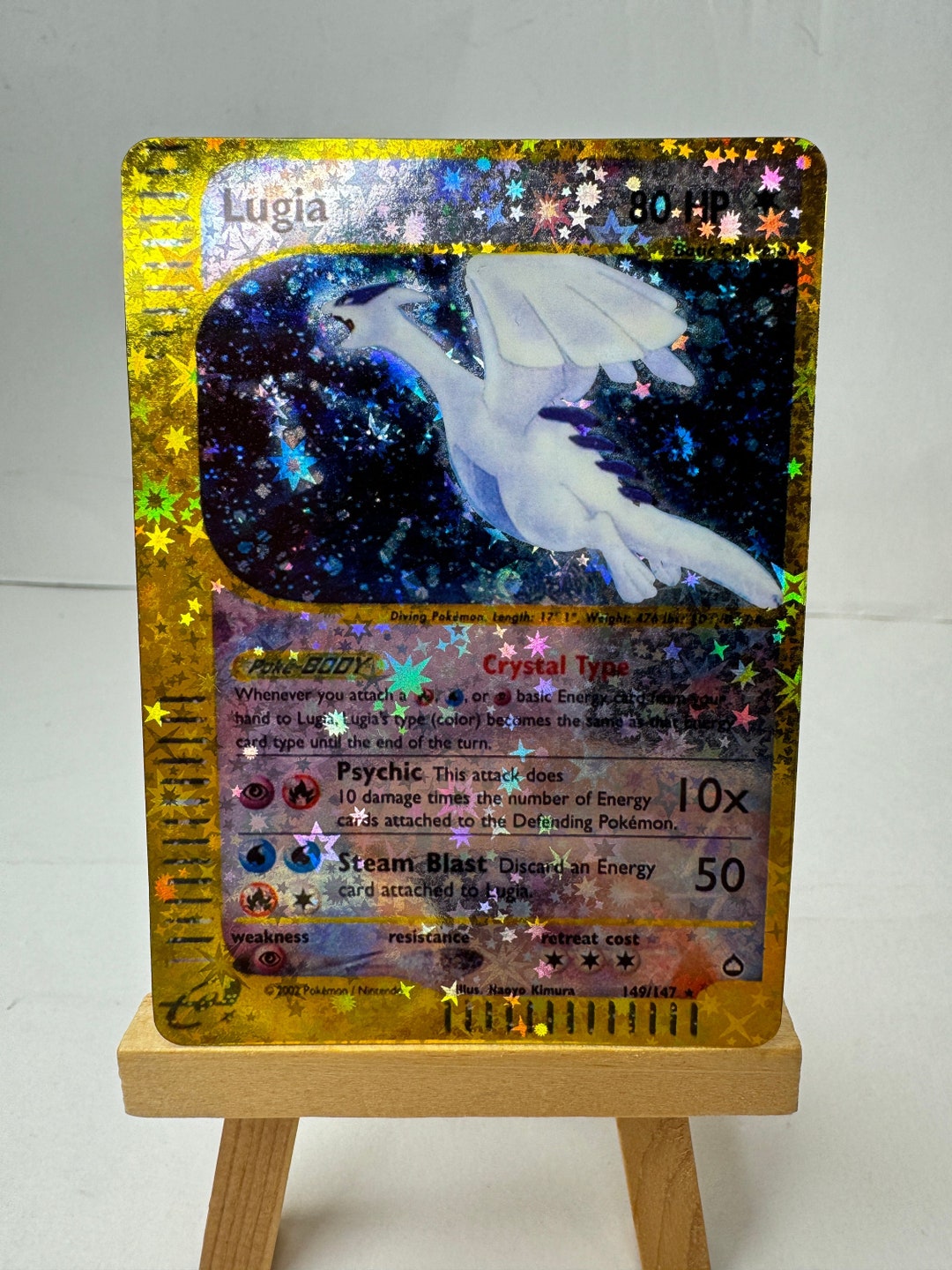 Unofficial Lugia 149/147 Binder Display Place Holder Card Only Artist ...