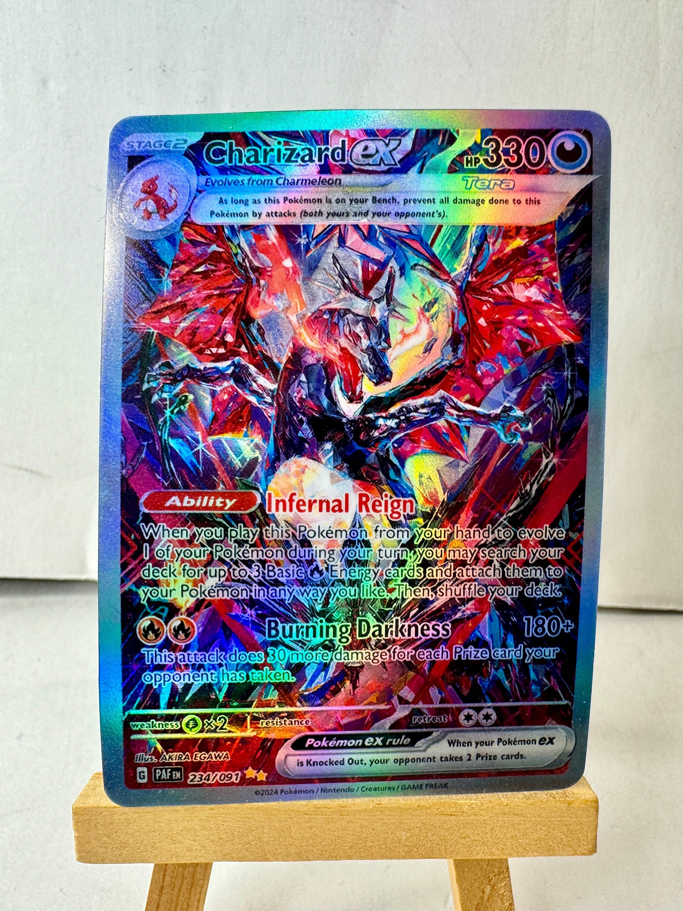 Unofficial Shiny Charizard Ex 234/091 Binder Display Place Holder ...