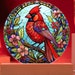 Stained Glass Cardinal Acrylic Plaque: Memorial Remembrance Gift - Etsy