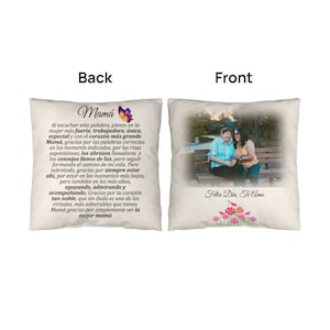 Feliz Dia De La Madre, Spanish Gifts for Mom, Custom Photo Pillow, Para ...