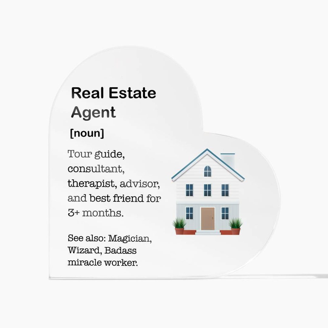 Real Estate Agent Acrylic Plaque, House Hustler Gifts, Funny Gifts for ...