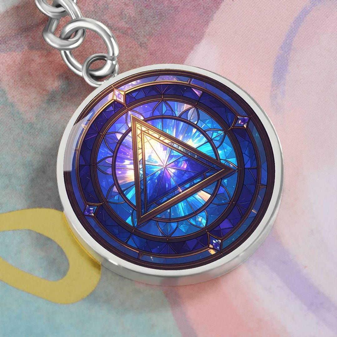 Personalized Sobriety Keychain – Circle Triangle Recovery Pendant for ...