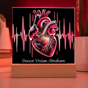 Cardiologist Personalized Gifts, Heart Surgeon Acrylic Plaque, Medical ...