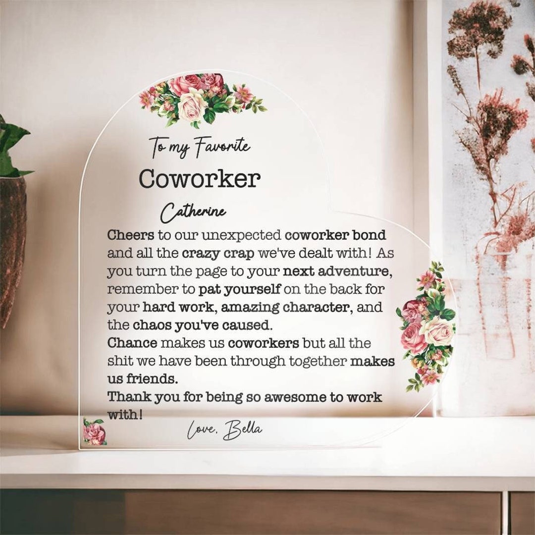 To My Favorite Coworker Leaving Gift, Work Bestie Farewell Gift, Work ...