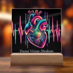 Cardiologist Personalized Gifts, Heart Surgeon Acrylic Plaque, Medical ...