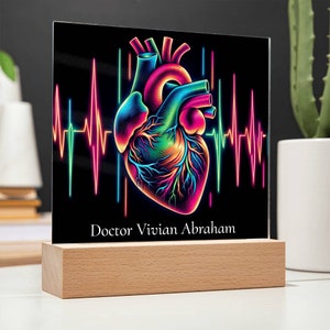 Cardiologist Personalized Gifts, Heart Surgeon Acrylic Plaque, Medical ...
