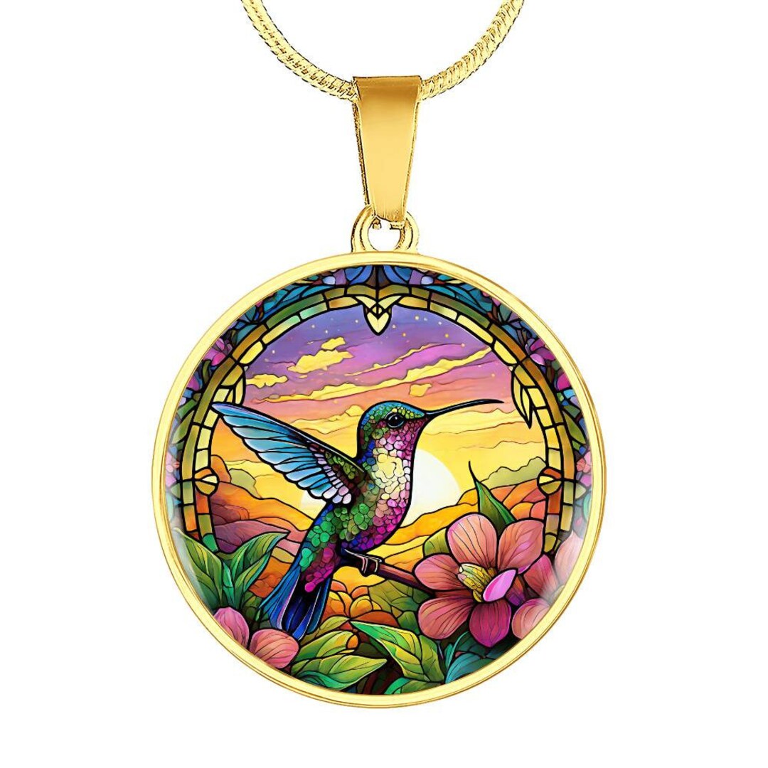 Hummingbird Necklace Personalized Gold Hummingbird Necklace Gift for ...