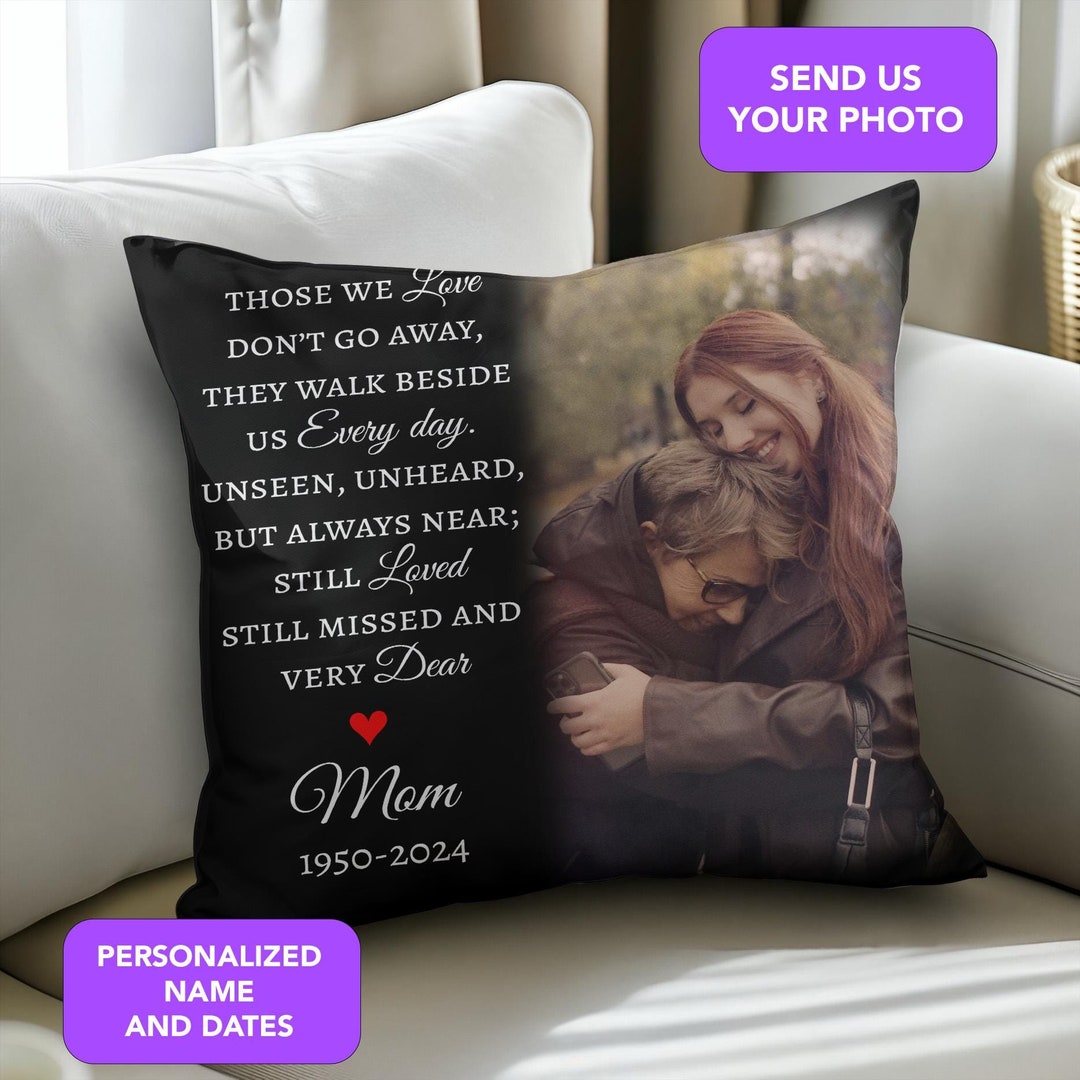 Personalized Memorial Photo Pillow: Bereavement Remembrance Gift - Etsy