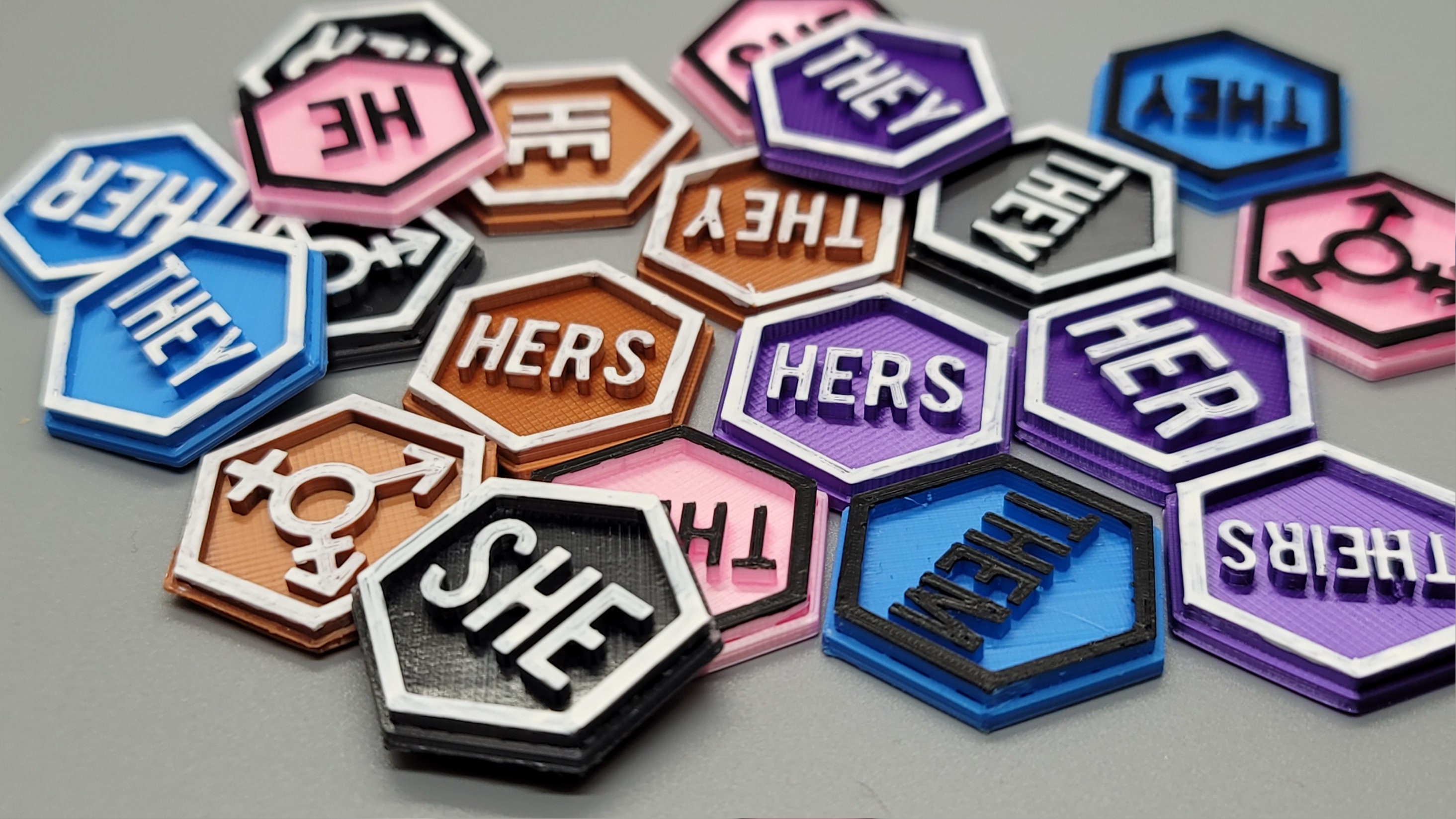 Personalized Pronoun Pins - Etsy