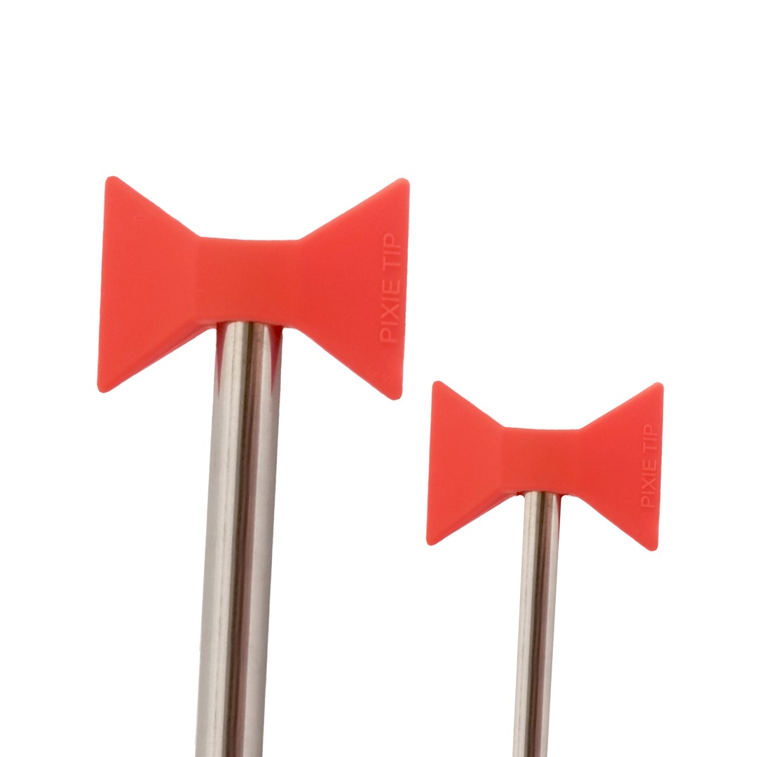 Red Anti-aging Comfort Drinking Straw Tip the Pixie Tip 1 Small and 1 ...