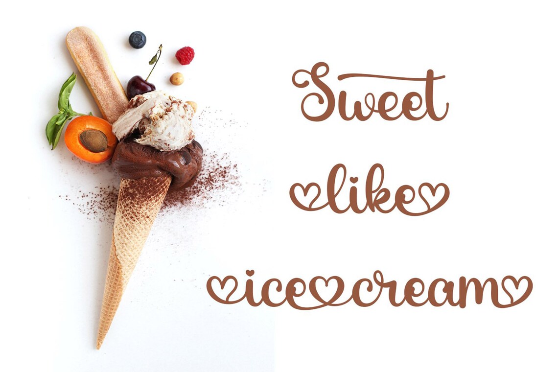 Sandra font heart font svg cursive font swoosh font swashy | Etsy