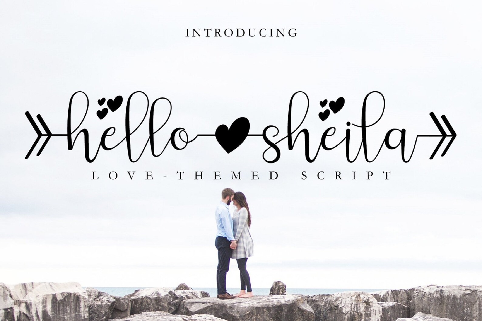 Hello Script Font Heart Font Handwritten Font Cricut Font | Etsy
