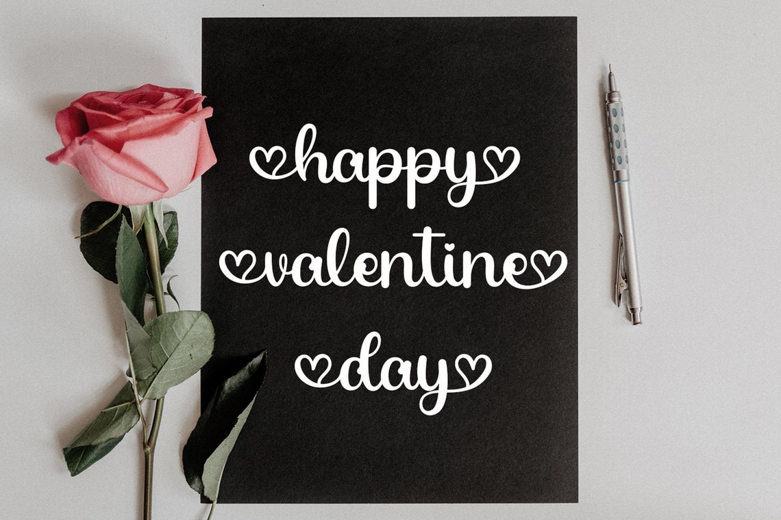 Sandra font heart font svg cursive font swoosh font swashy | Etsy