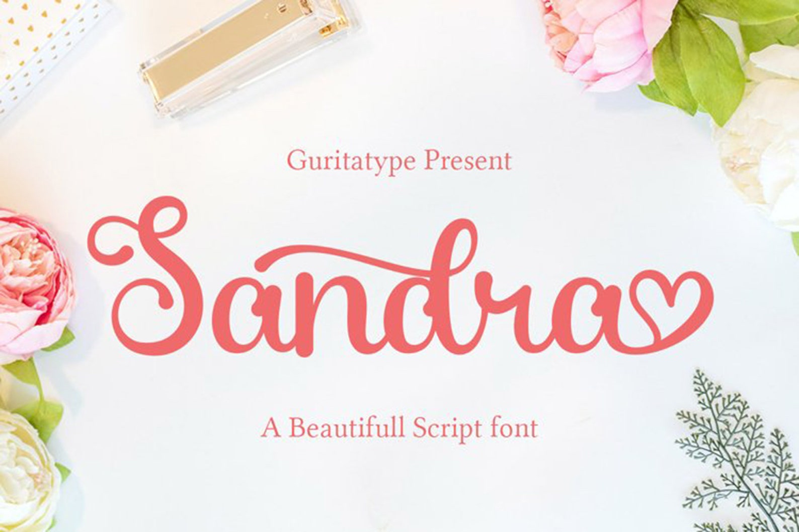 Sandra font heart font svg cursive font swoosh font swashy | Etsy