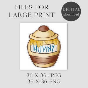 Classic Winnie the Pooh Hunny Pot Large Cutout, Birthday Yard Sign ...