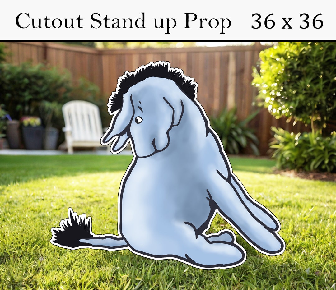 Eeyore Classic Winnie the Pooh Large Cutout Prop, Yard Baby Shower ...