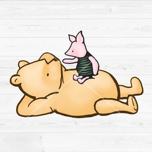 17 Classic Winnie the Pooh PNG Clipart Bundle, Printable, Instant ...