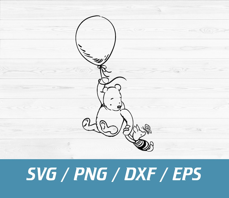 Winnie the Pooh Svg, Winnie the Pooh Outline, Classic Winnie the Pooh ...