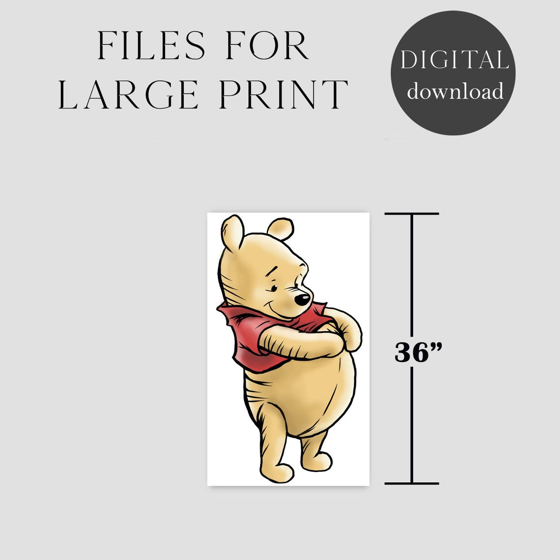 Classic Standing Winnie the Pooh Large Cutout, Red Boy Baby Shower ...