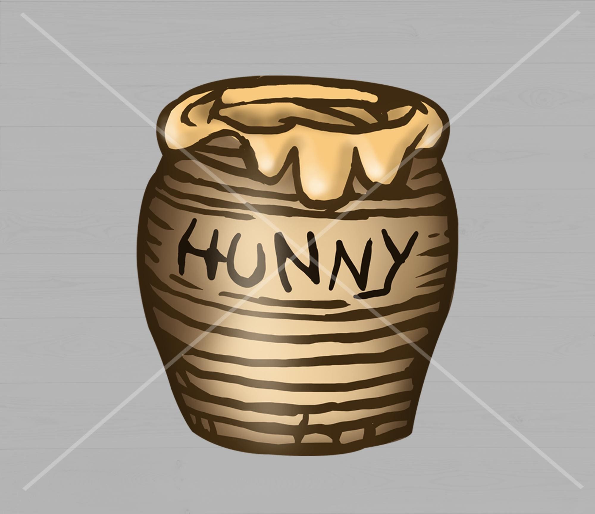 Classic Winnie the Pooh Hunny Pot PNG Image - Etsy