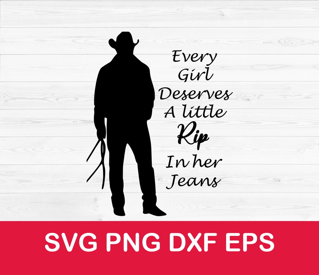 Every Girl Needs A Little Rip in Her Jeans Svg Files for - Etsy UK