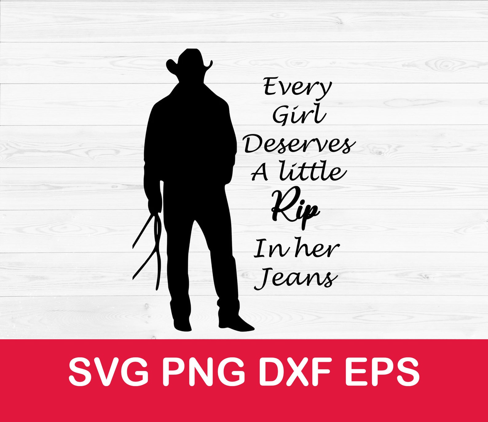 Every Girl Needs A Little Rip In Her Jeans Svg Files For Etsy