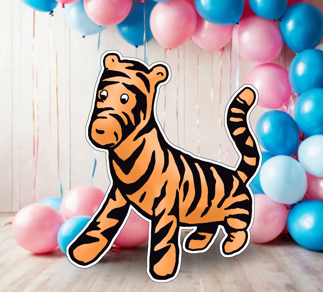 Tigger Classic Winnie the Pooh Decor Large Cutout, Vintage Tigger Baby ...
