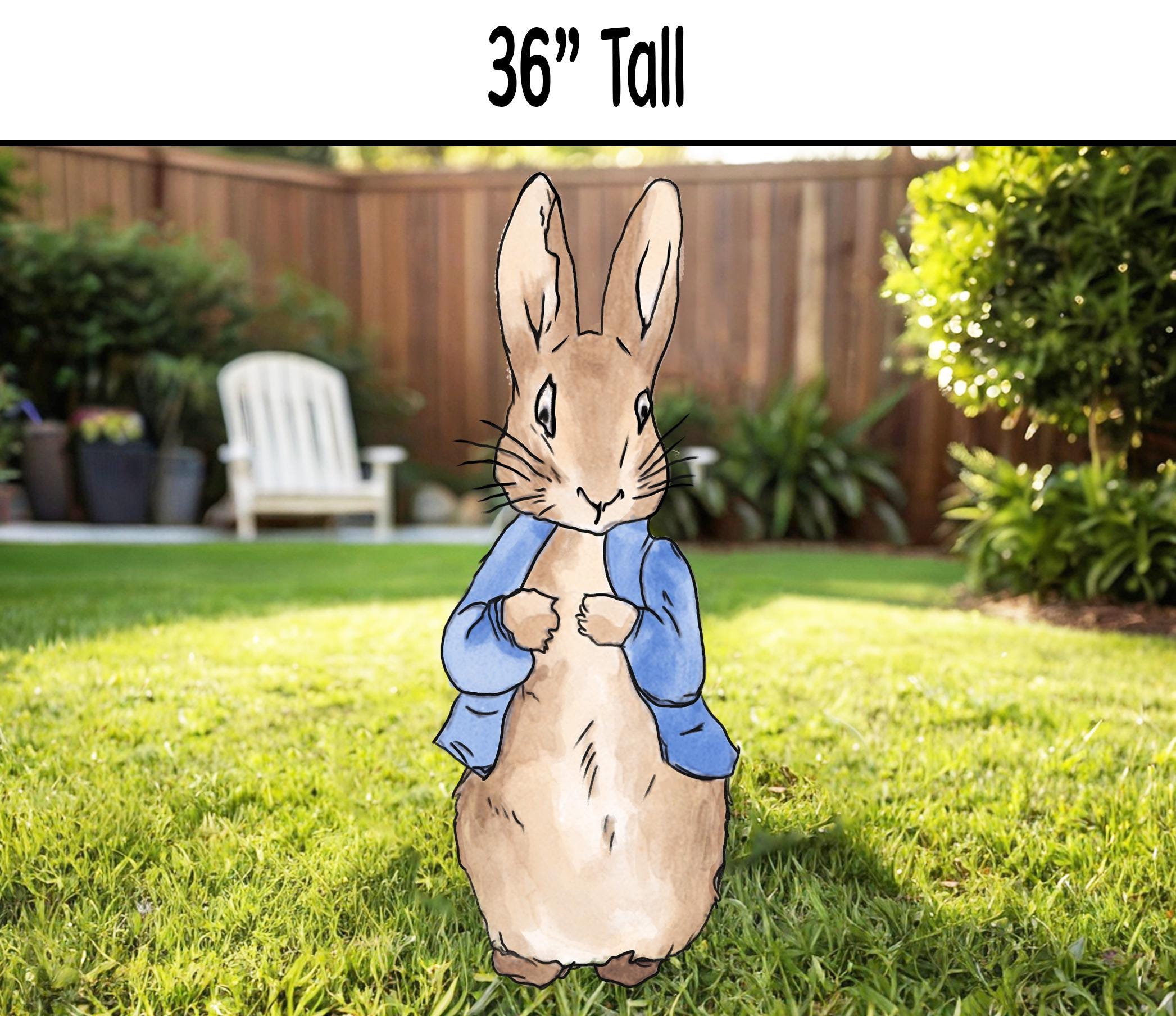 Peter Rabbit Large Printable Cutout Prop, Bunny Rabbit Standee, Instant ...