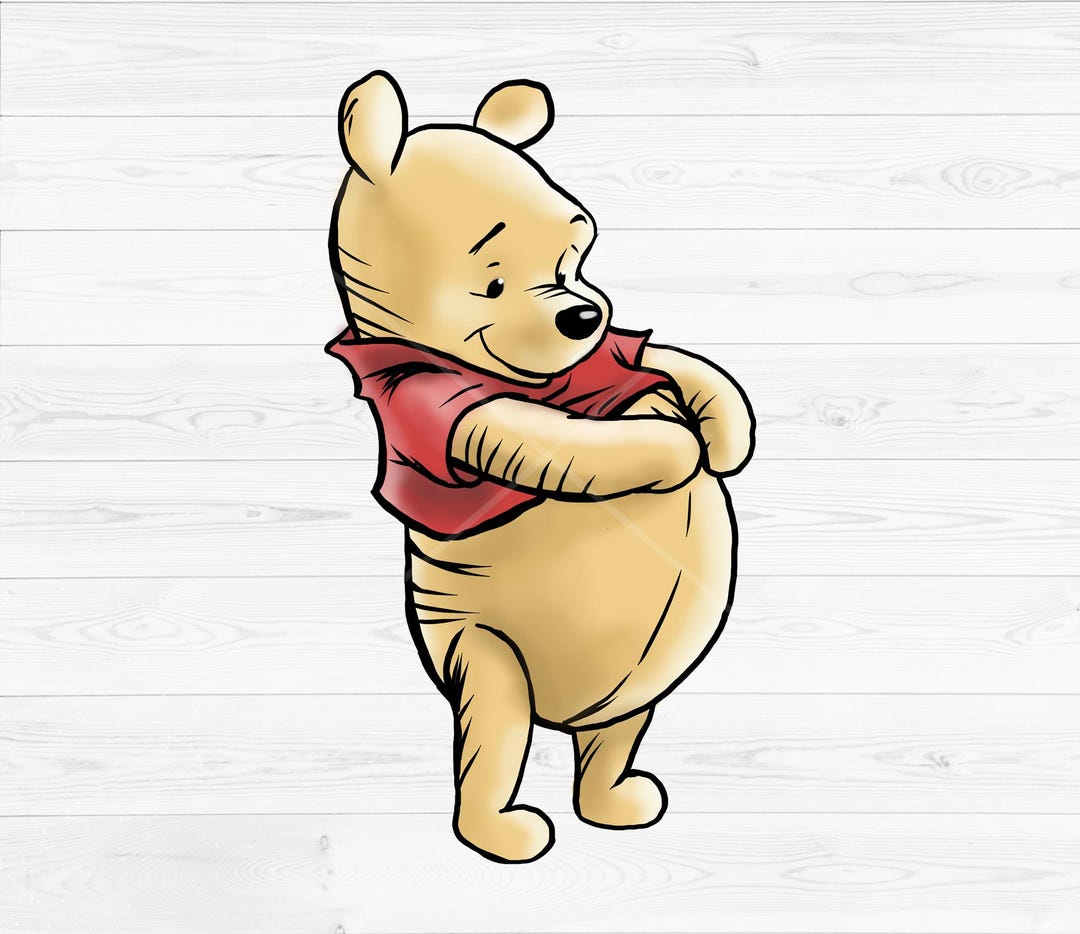 Winnie the Pooh Belly PNG, Classic Original Winnie the Pooh Baby Shower ...