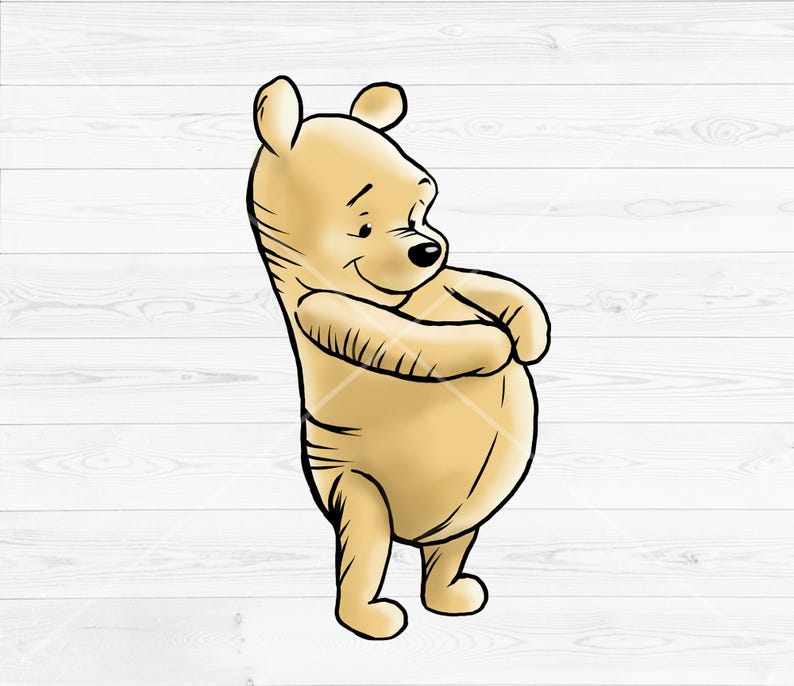 Winnie the Pooh Belly PNG, Classic Original Winnie the Pooh Clip Art ...