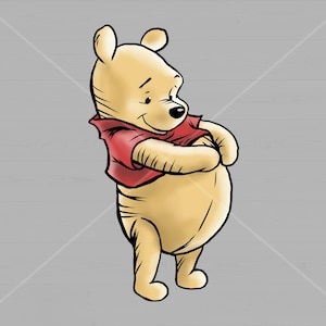 Winnie the Pooh Belly PNG, Classic Original Winnie the Pooh Baby Shower ...