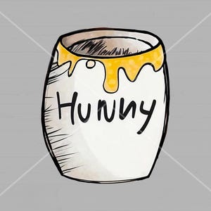 Winnie the Pooh Hunny Pot PNG Image - Etsy