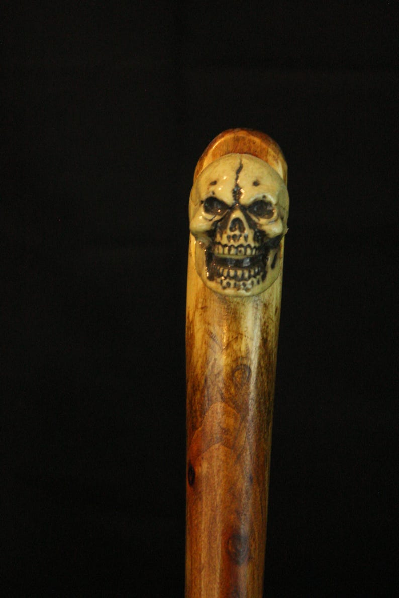 Gothic Skull Walking Cane Stick - Etsy