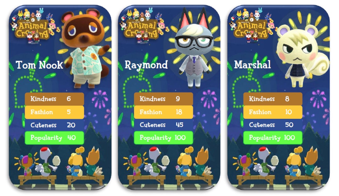 Top Trumps Animal Crossing Unofficial Homemade digital Download Only - Etsy