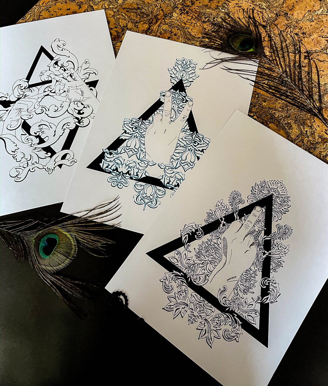 Rude Gestures Set of 3 Art Prints/ Rude Art Work/illustration Print ...