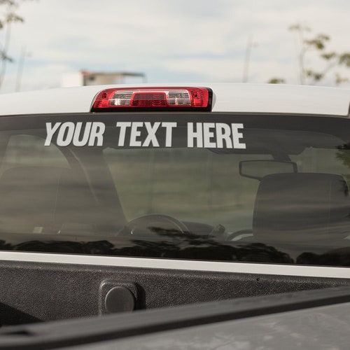Custom Text 42 WINDSHIELD Vinyl Decal Sticker Truck Car - Etsy