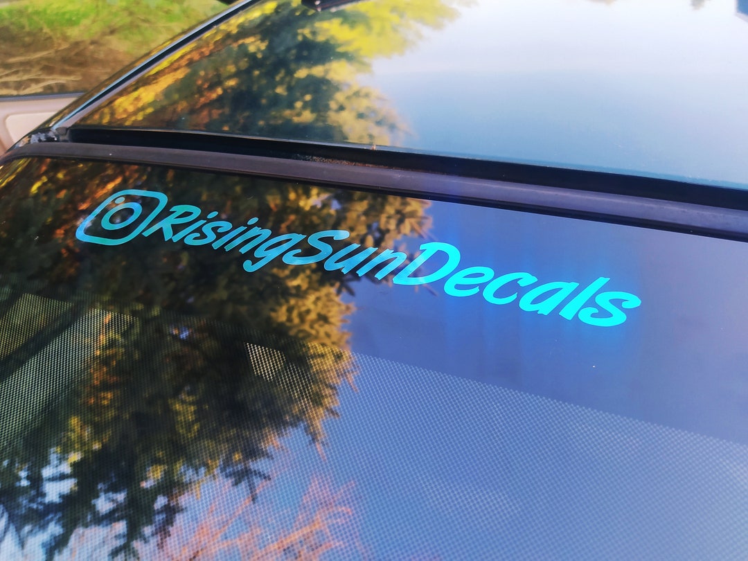 Custom Instagram Name Vinyl Decal - Waterproof Holographic IG Decal - Etsy
