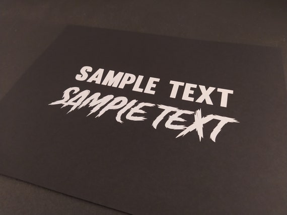 White Custom Text Vinyl Decal Personalized Sticker - Etsy