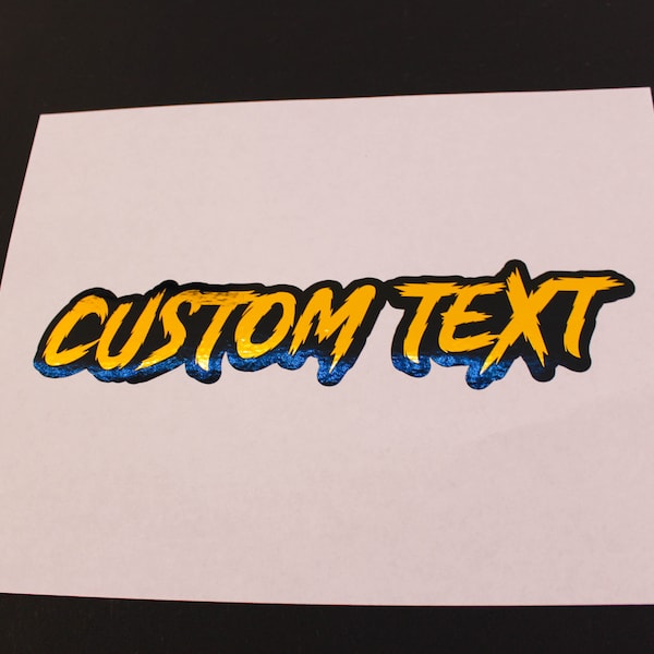 Text on Car Decal - Etsy