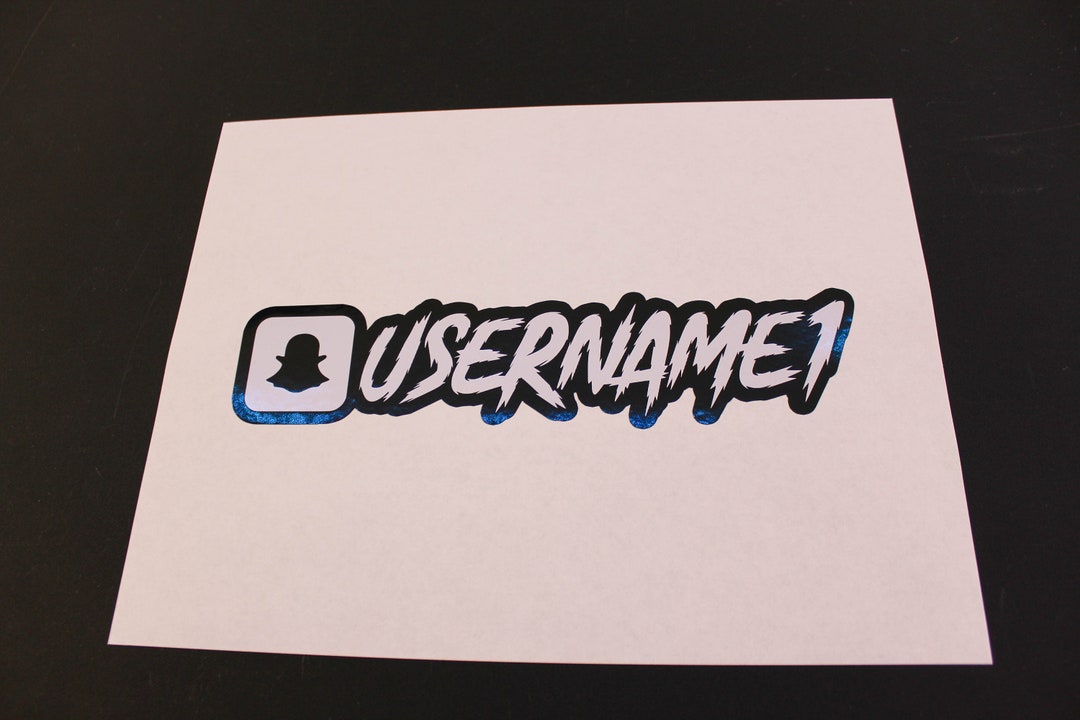 Custom Premium White Snapchat Decal Personalized Snapchat - Etsy