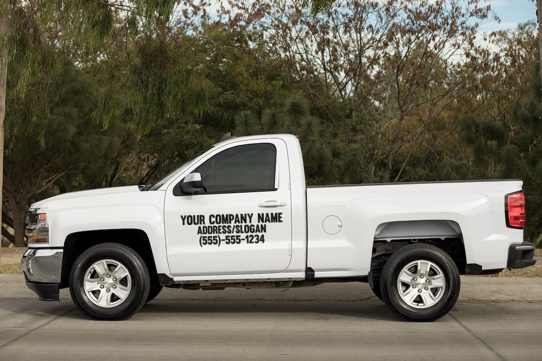 Custom Business Vinyl Decal Large Format Sticker for Truck/car/van - Etsy