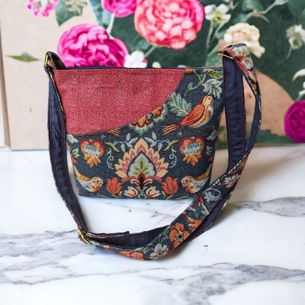 Crossbody Small Fabric Handbag - Etsy