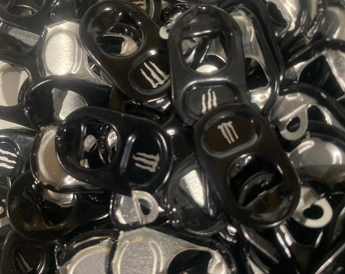 Black Monster Energy Tabs, Colored Pop Tabs, Colored Soda Tabs, Colored ...