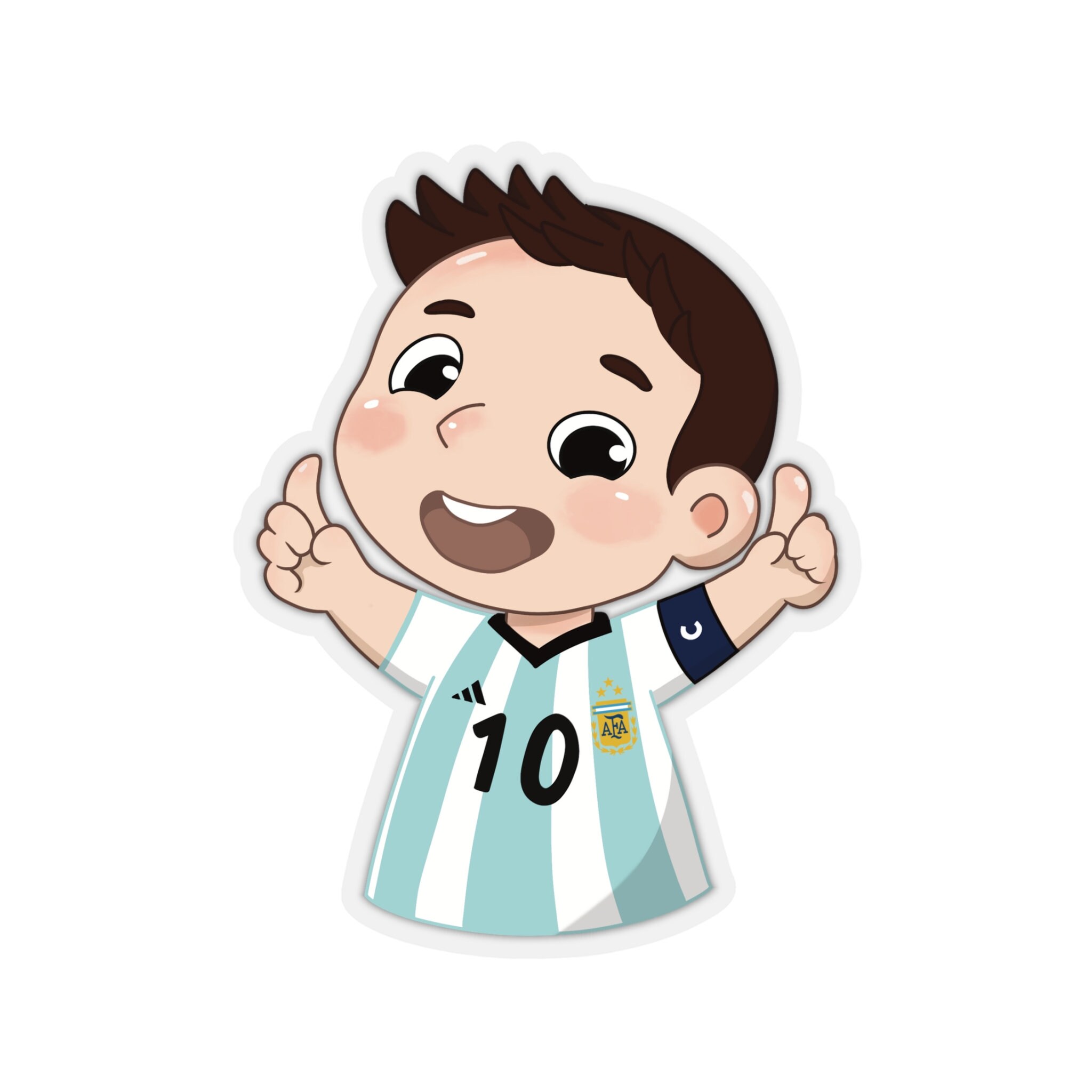 Messi Argentina Soccer Sticker - Etsy
