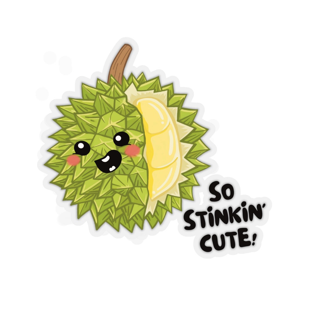 So Stinkin' Cute Durian Sticker - Etsy
