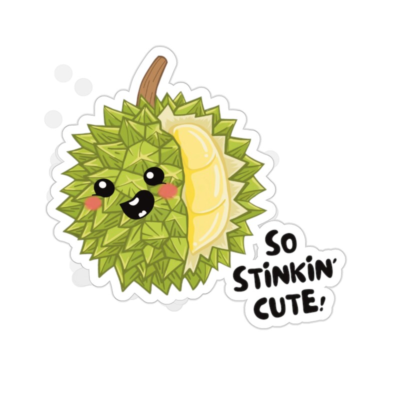 So Stinkin' Cute Durian Sticker - Etsy