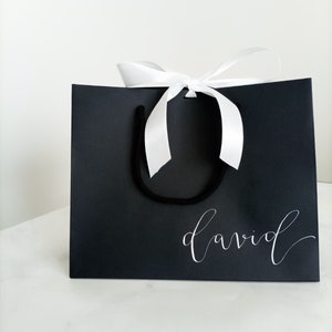 Personalised Hand-made Calligraphy Gift Bag, Bride/bridesmaid Gift Bag ...