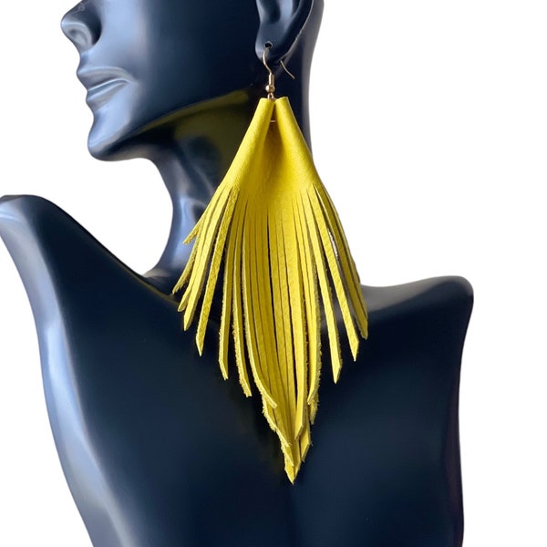 Long Fringe Earrings - Etsy